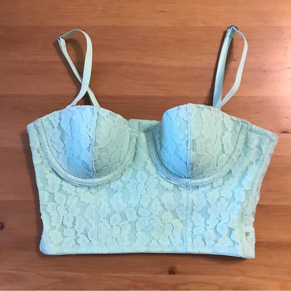 Gilly Hicks | Intimates & Sleepwear | Gilly Hicks Bustier In Mint Green ...